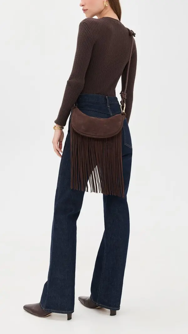 Simkhai Fringe Suede Crossbody