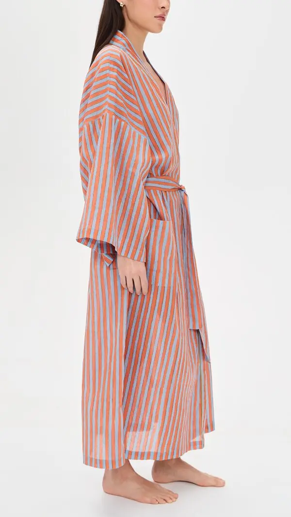 FOLKLOORE Striped Robe
