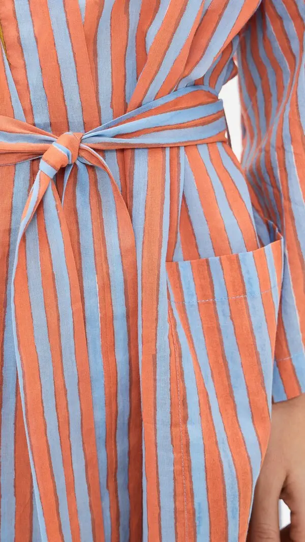 FOLKLOORE Striped Robe