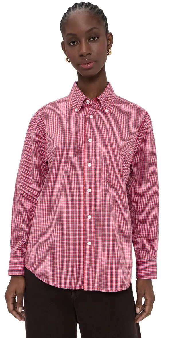 DUNST Oversized Button Down Checked Shirt