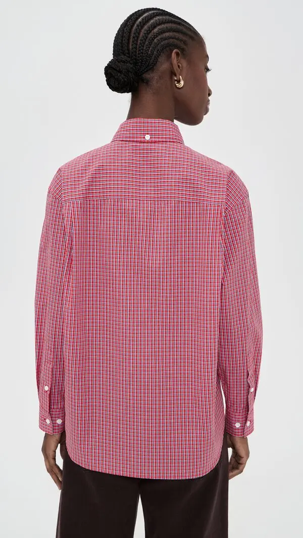 DUNST Oversized Button Down Checked Shirt