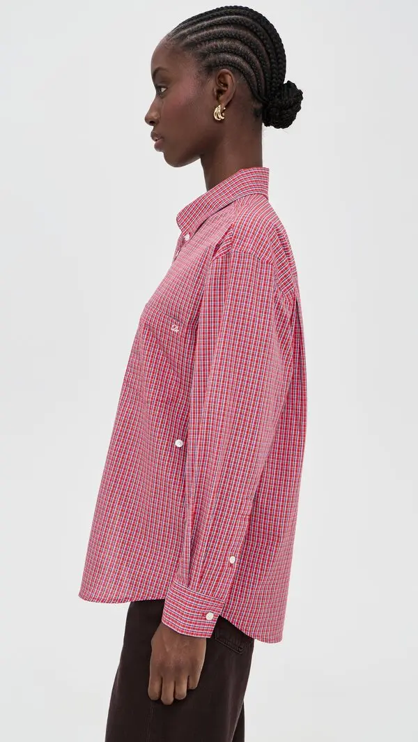 DUNST Oversized Button Down Checked Shirt