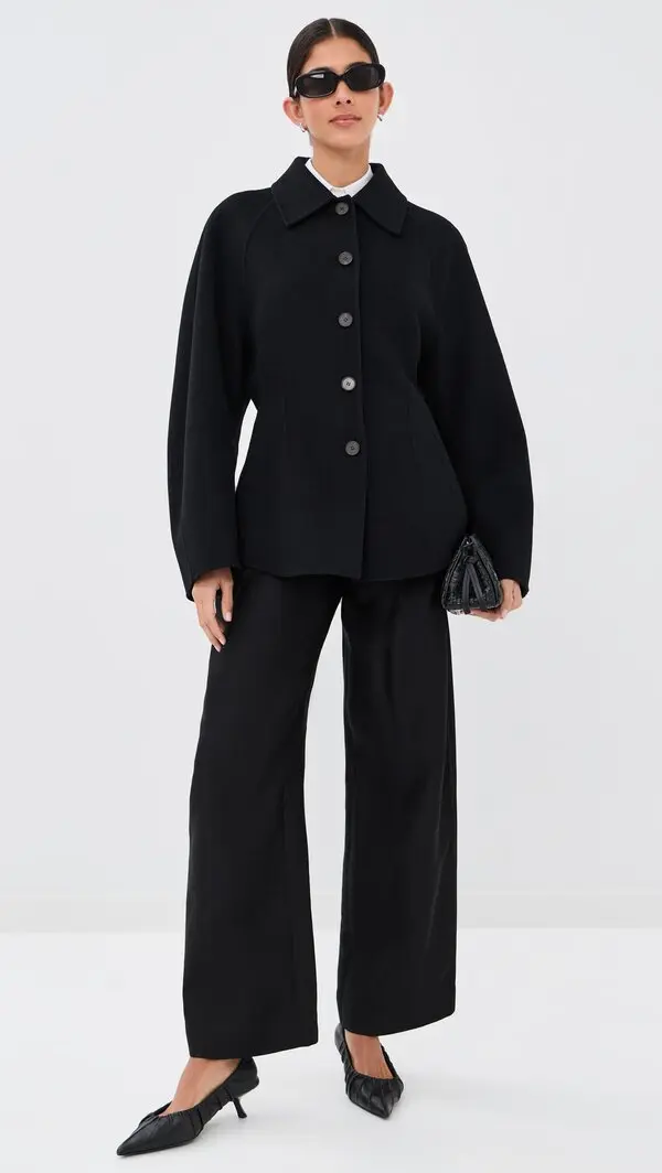 RÓHE Sculptural Double-faced Wool Jacket