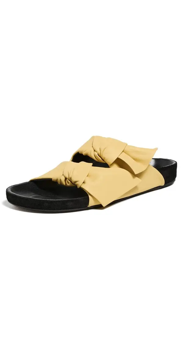 Isabel Marant Étoile Lennyo Bow Sandals - Butter