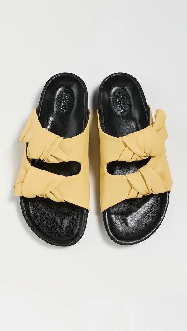 Isabel Marant Étoile Lennyo Bow Sandals - Butter