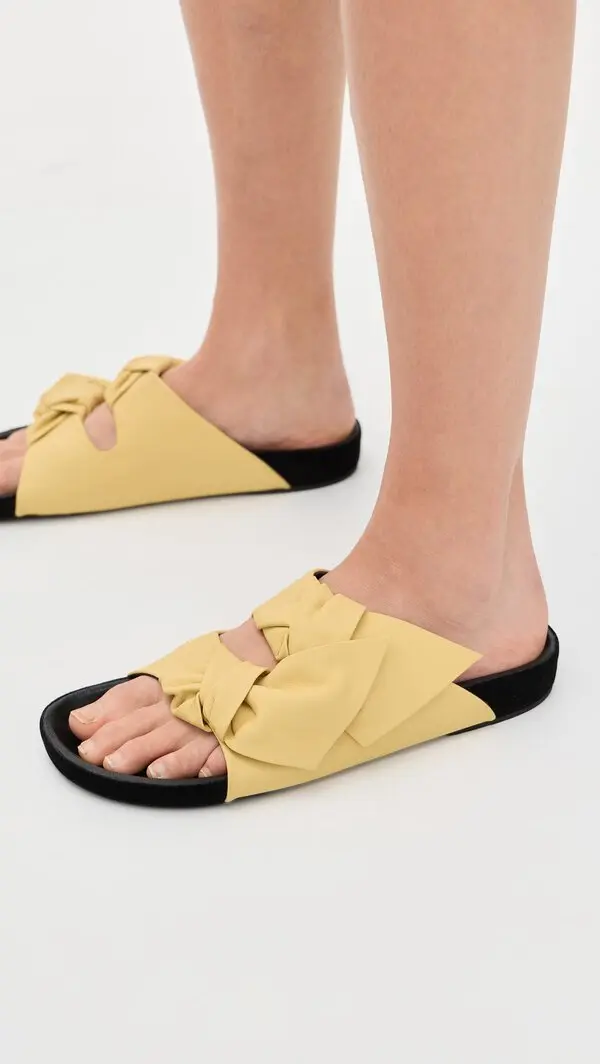 Isabel Marant Étoile Lennyo Bow Sandals - Butter