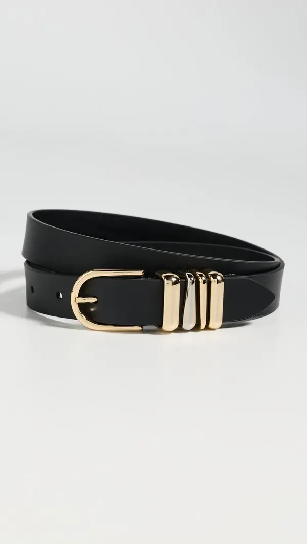 Vince Cora Cowhide Belt With Gold-tone Hardware
