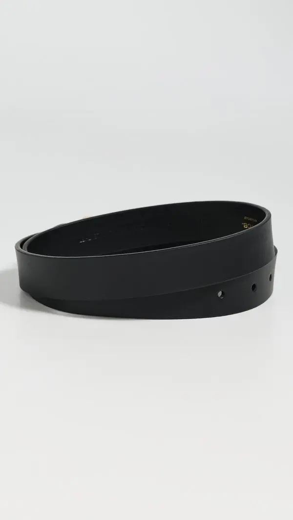 Vince Cora Cowhide Belt With Gold-tone Hardware