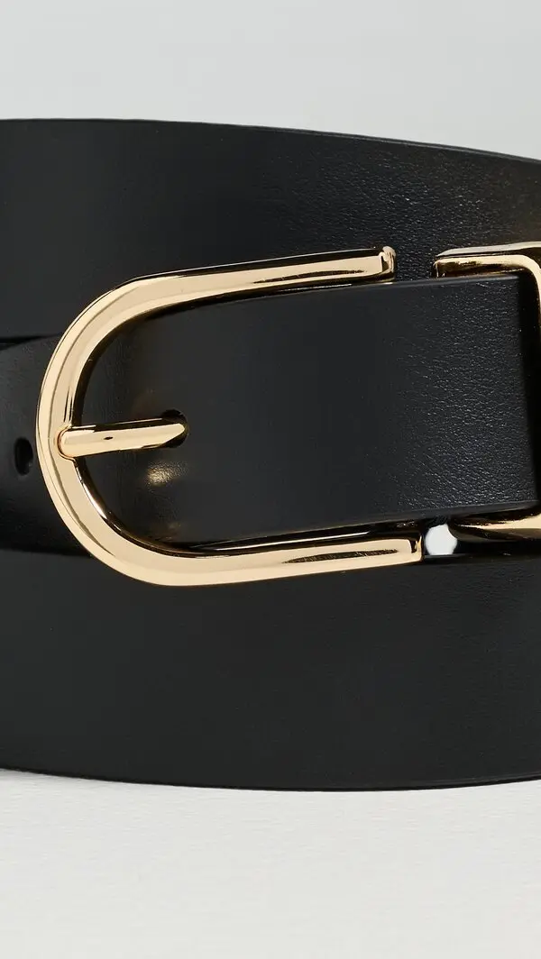 Vince Cora Cowhide Belt With Gold-tone Hardware