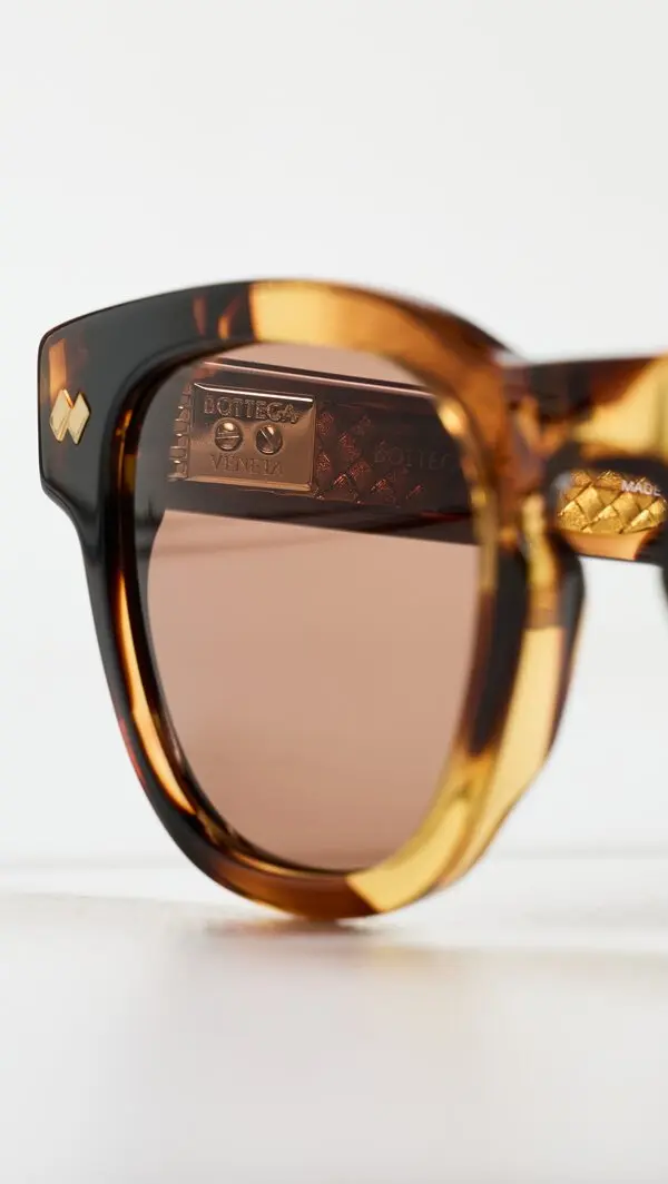 Bottega Veneta Intrecciato Wirecore Sunglasses