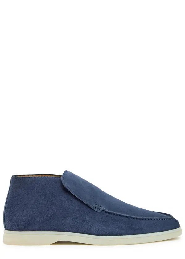 AURELIEN City Suede Loafers - Navy