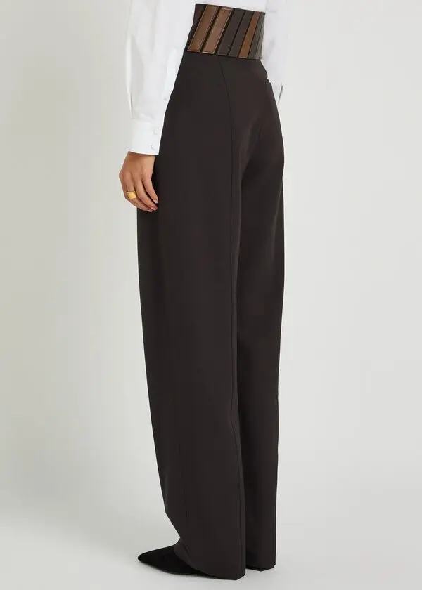 Alaïa Paneled Wool Trousers