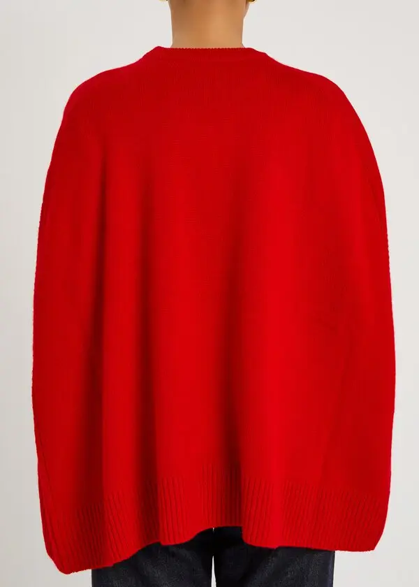 TOTEME Cape-effect Cashmere Jumper - Red