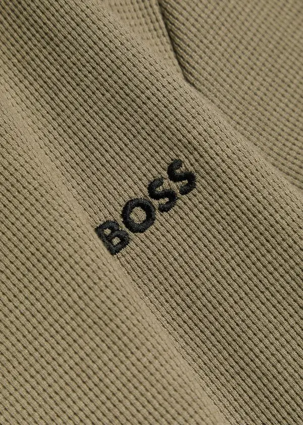 BOSS Waffle Cotton-blend T-shirt