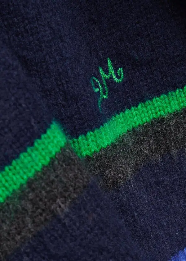 DAMSON MADDER Striped Merino Wool Jumper