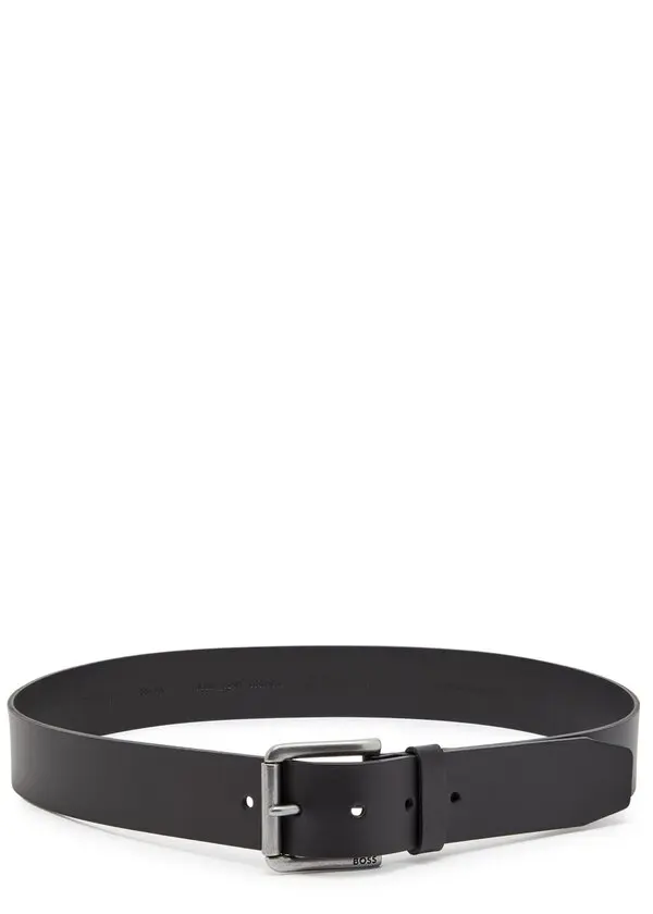 BOSS Joris Leather Belt - Black