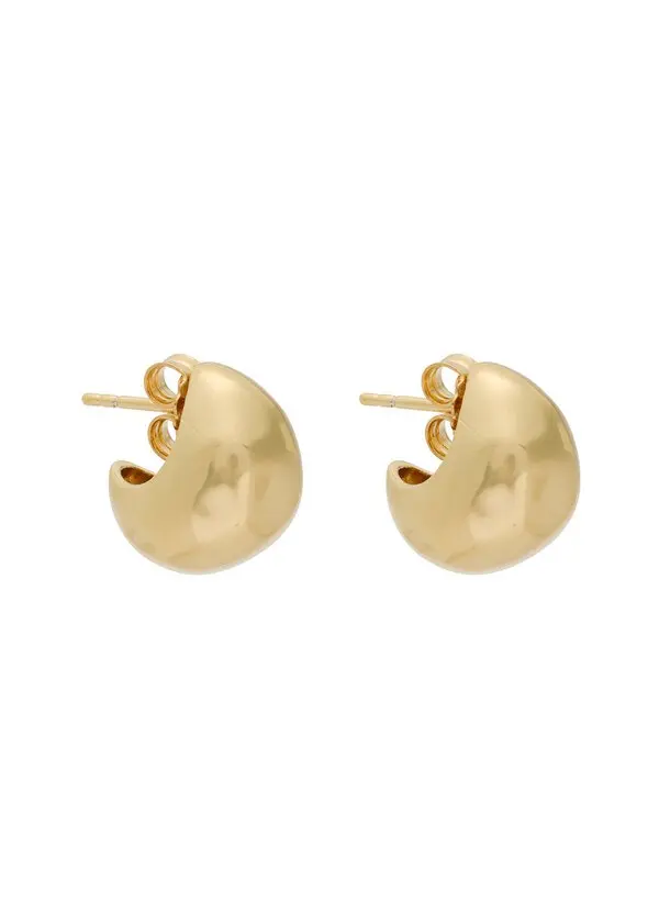 NINA GORDON Figures Hoops Small 14kt Vermeil Earrings - Gold