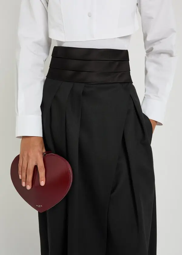 Alaïa Barrel-leg Silk And Stretch-wool Trousers