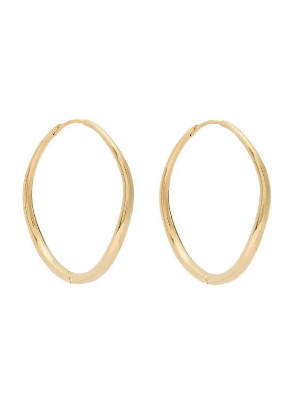 NINA GORDON Momento Large 14kt Vermeil Hoop Earrings - Gold