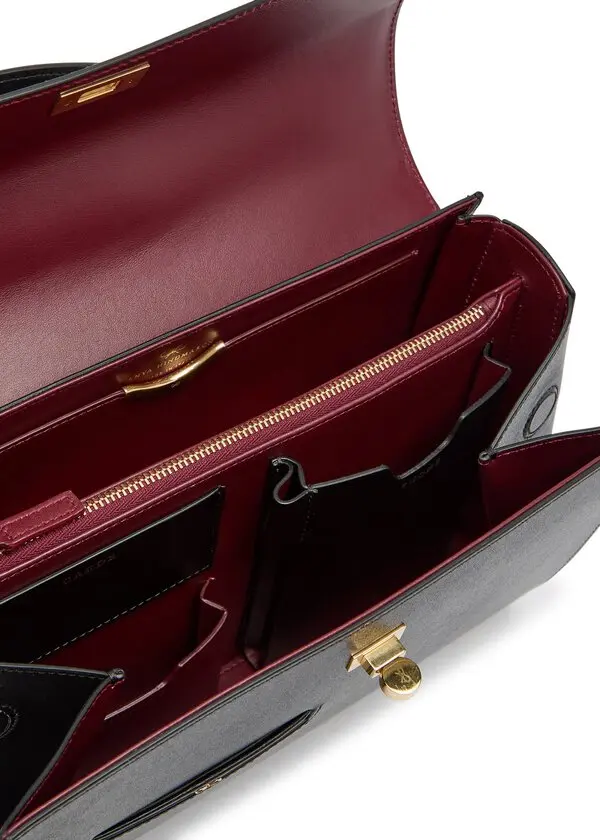 ANYA HINDMARCH Mortimer Leather Top Handle Bag - Black