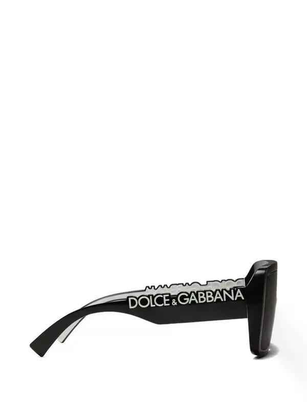 Dolce & Gabbana Logo Rectangle-frame Sunglasses
