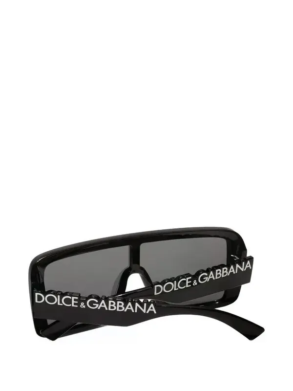 Dolce & Gabbana Logo Rectangle-frame Sunglasses