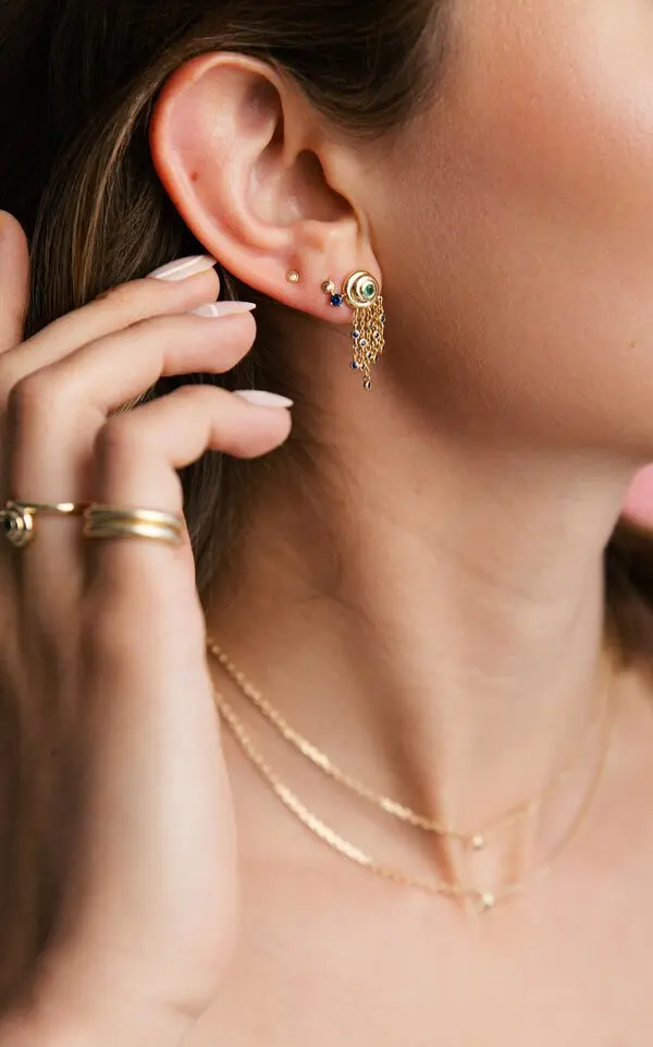 BONDEYE JEWELRY 14k Yellow Cami Stud Earrings