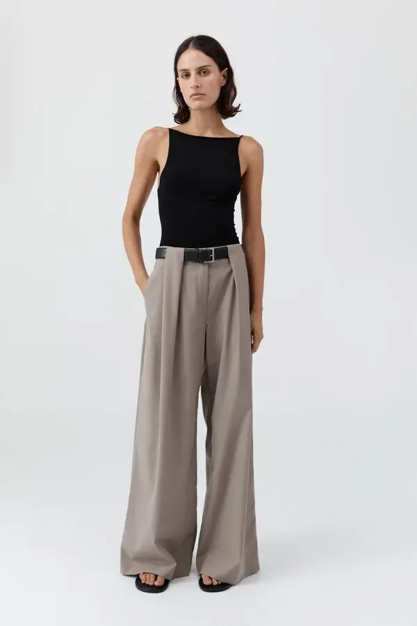 ST AGNI Pleat Loop Pants