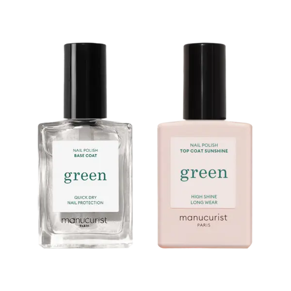 MANUCURIST Long Lasting Base Coat & Gel-like Top Coat Duo - One-color