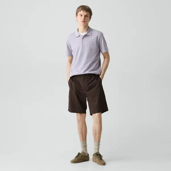Theory Curtis Drawstring Short - Espresso Bean