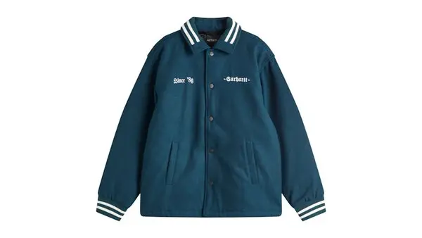 Carhartt Wip Wool Coach Jacket - Deep Lagoon/wax
