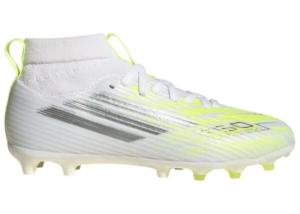 Adidas F50 Sparkfusion League Mid Cut Fg/ag - Cloud White/iron Metallic