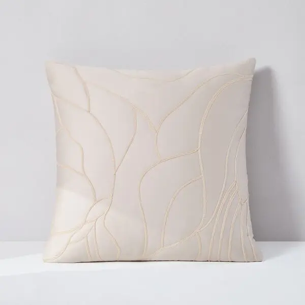 CHUKS COLLINS X LUSH DECOR Kinoko Cotton Pillow Cover - French Oak
