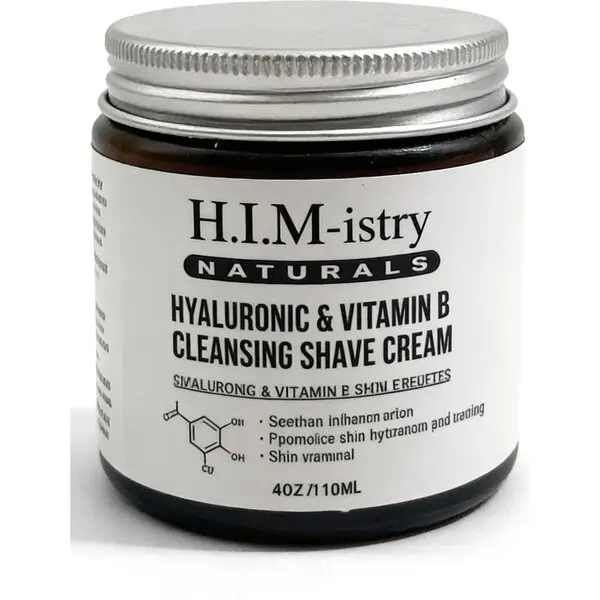 HIMISTRY NATURALS Hyaluronic Cleansing Shave Cream - No Color