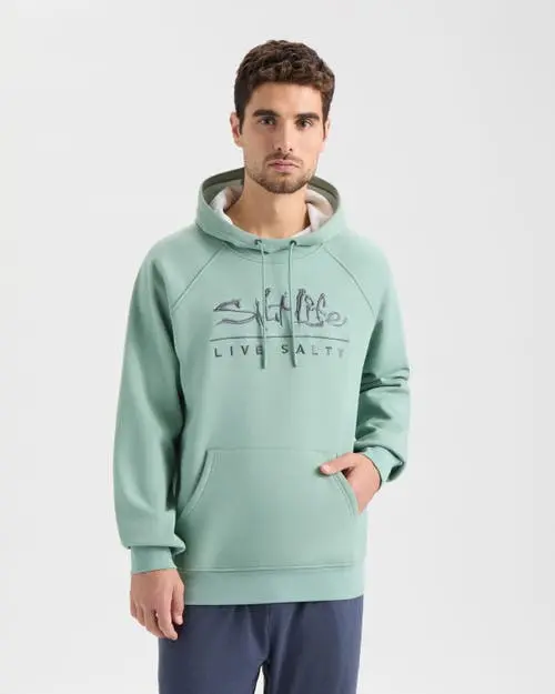 SALT LIFE Originator Bonded Fleece Hoodie - Sagebrush
