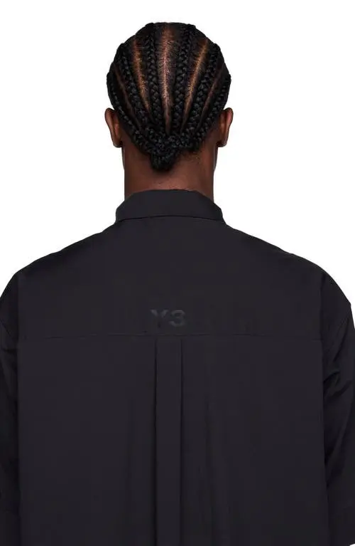 Y3 Regular Fit Cotton Blend Utility Shirt