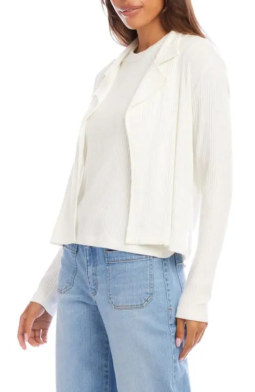 Karen Kane Notch Lapel Rib Jacket