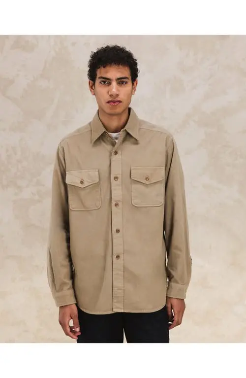 FORTELA Cpo Cotton Overshirt - Camel