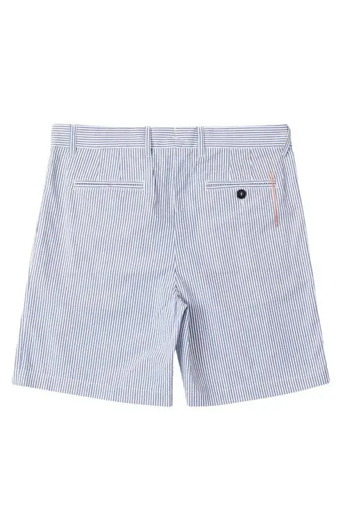 FORTELA Striped Seersucker Bermuda Shorts