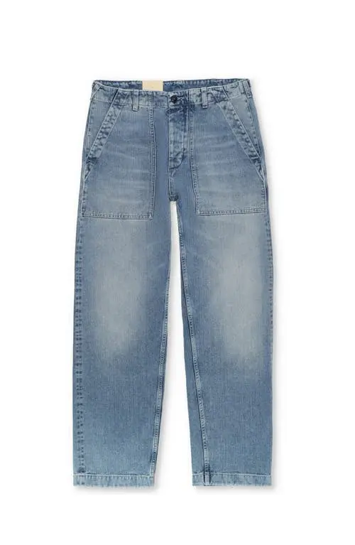 FORTELA Bleach Wash Selvedge Denim Pants - D240