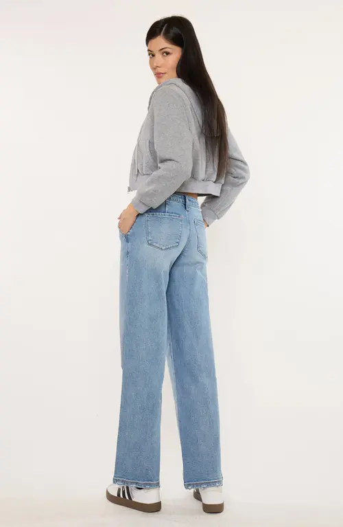KANCAN Alma Essentials Mid Rise Wide Leg Trouser