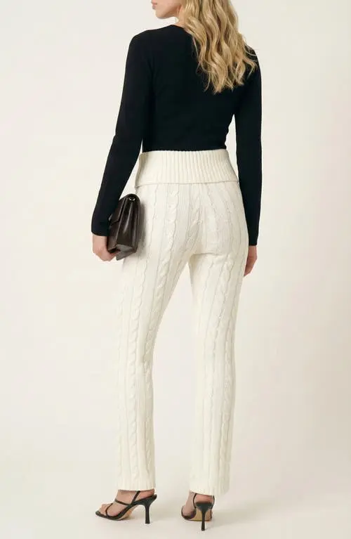 MODENAIRE Cable Knit Pull On Pant