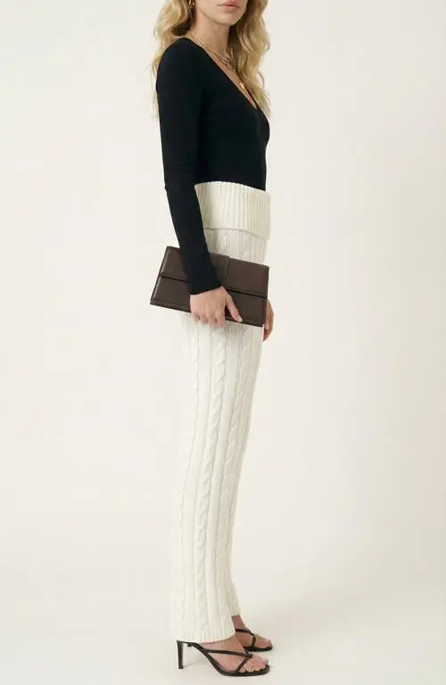 MODENAIRE Cable Knit Pull On Pant
