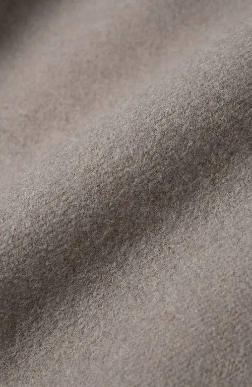 MODENAIRE Cropped Wool-blend Oversized Collar Jacket
