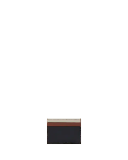 LANVIN Tricolor Leather Card Holder