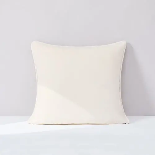 CHUKS COLLINS X LUSH DECOR Terran Velvet Pillow Cover - Cream