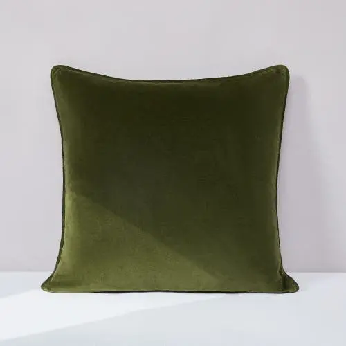 CHUKS COLLINS X LUSH DECOR Terran Velvet Pillow Cover - Green