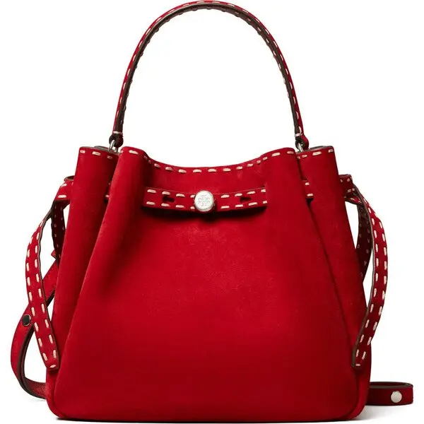 Tory Burch Romy Suede Bucket Bag