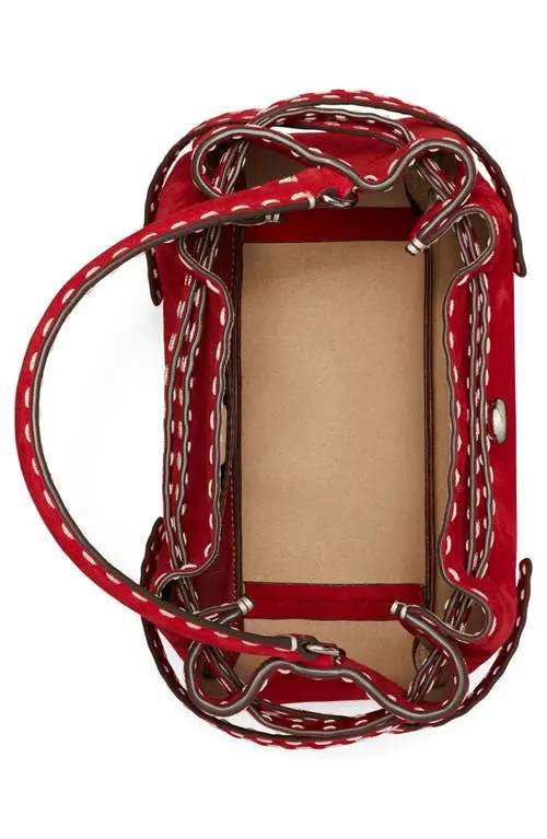 Tory Burch Romy Suede Bucket Bag - Red