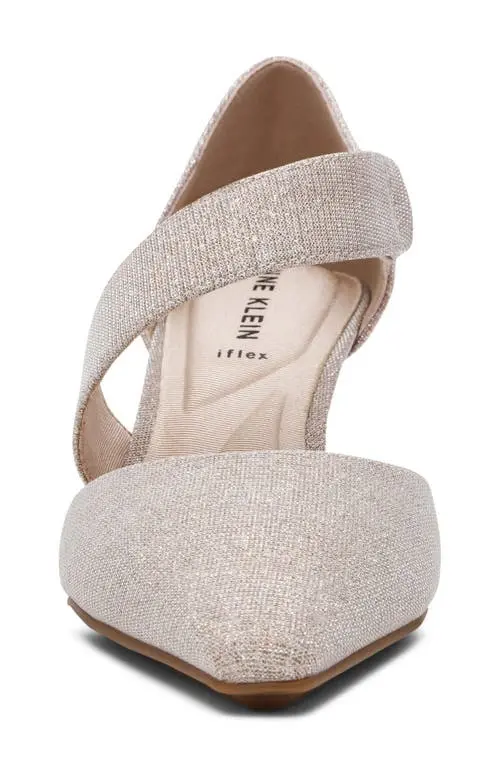 Anne Klein Cerys Pump - Light Gold Fabric